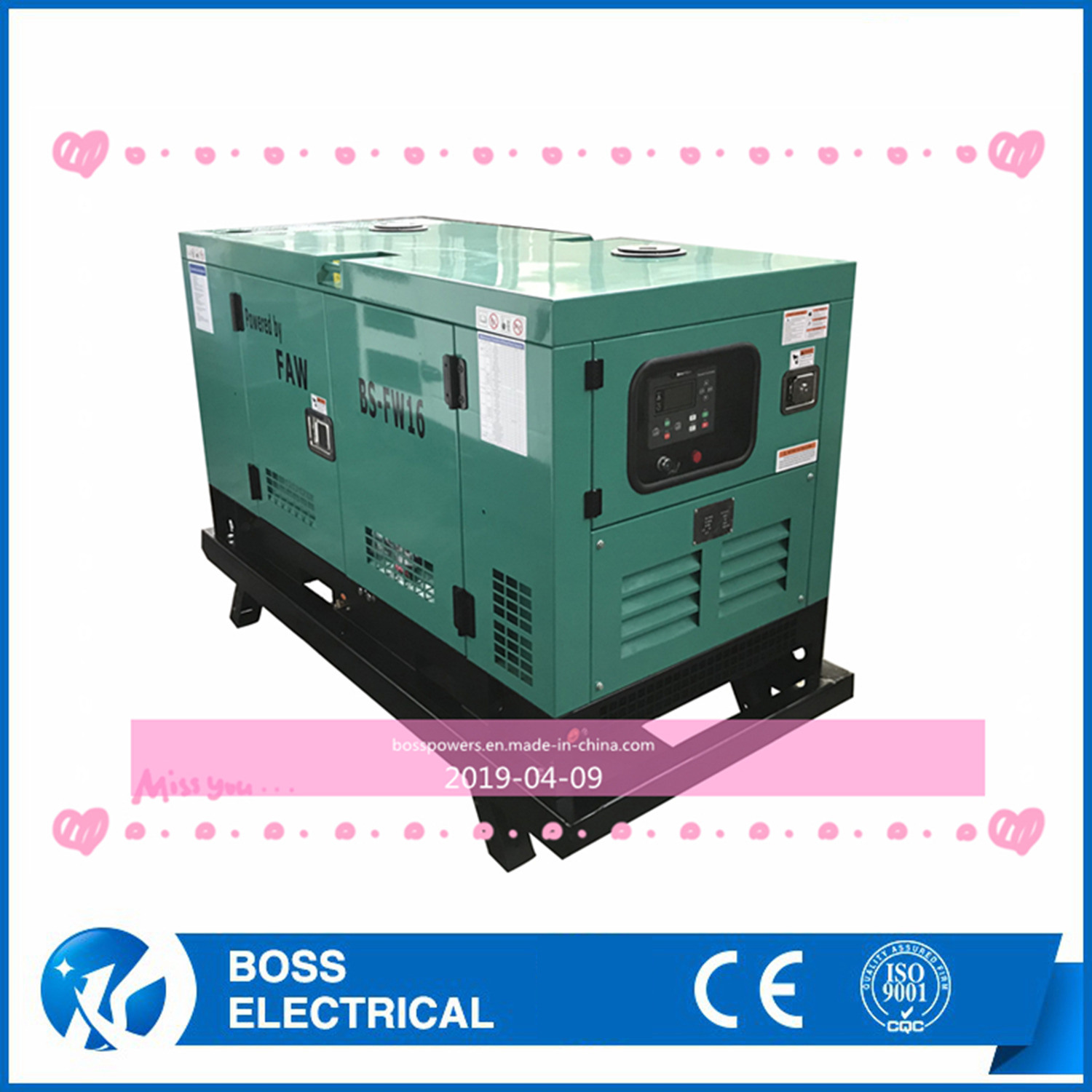 Electric Power Diesel Generator Fawde Xichai Stamford Alternator 16kVA ...